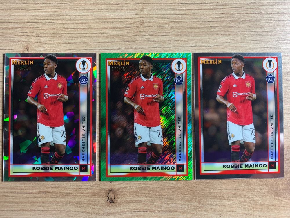 Soccer Kobbie Mainoo RC 172/250 & 173/350 LIMITED Merlin 🔥 (Gebraucht ...
