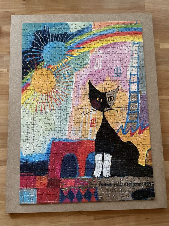 Puzzle 500 Teile / Katze von Rosina Wachtmeister (Gebraucht) in Rümlang für CHF 11.5 – mit ...
