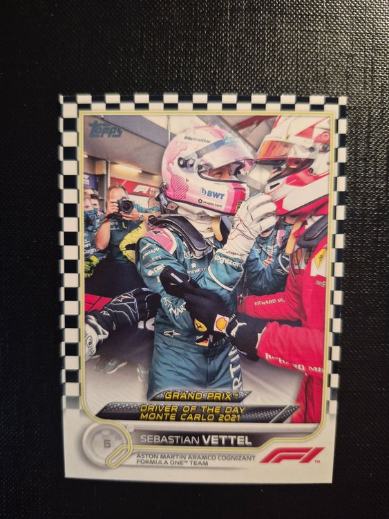 Sebastian Vettel Aston Martin Aramco F1 Team Topps 2022 (Gebraucht) in ...