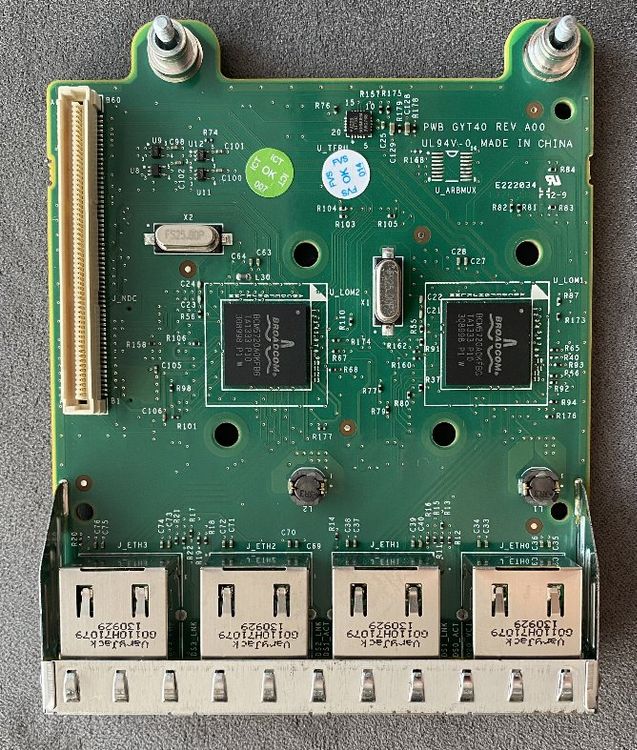 Dell BroadCom 5720-t rNDC 4-Port Gb Ethernet Card 0FM487 (D'occasion) à ...