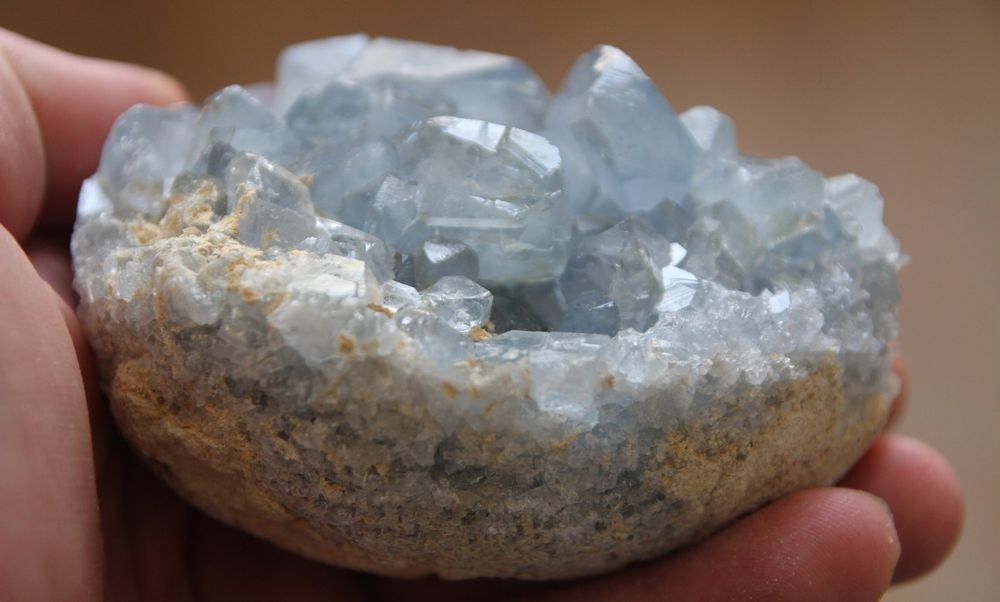 NEU: Coelestin Druse Colestin Mineral Edelstein 630 Gramm (Neu (gemäss ...