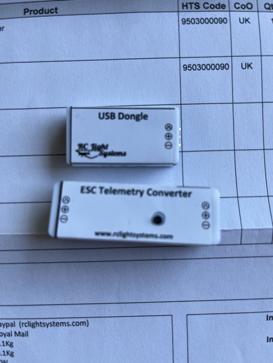 ESC Telemetry Converter mit USB Dongle zur Programmierung (Neu (gemäss ...