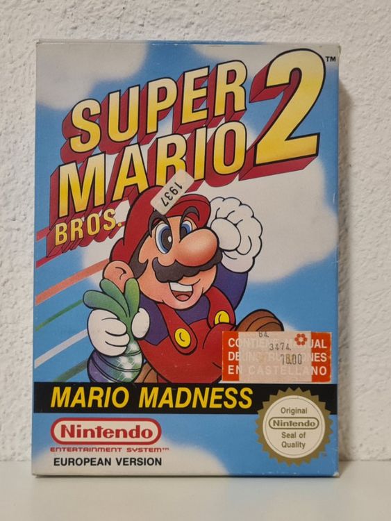 SUPER MARIO BROS. 2 - GPS Version - CIB / Pal B Nintendo NES (Gebraucht ...