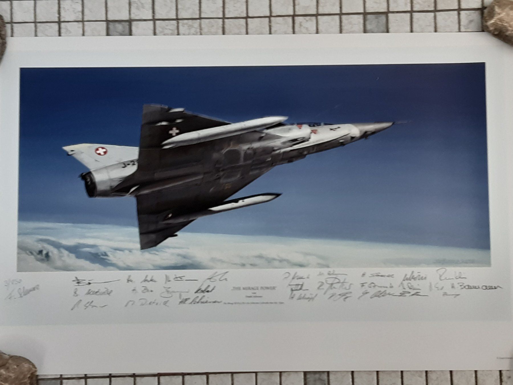 Mirage III DS Schweizer Luftwaffe Kunstdruck signiert (Gebraucht) in ...