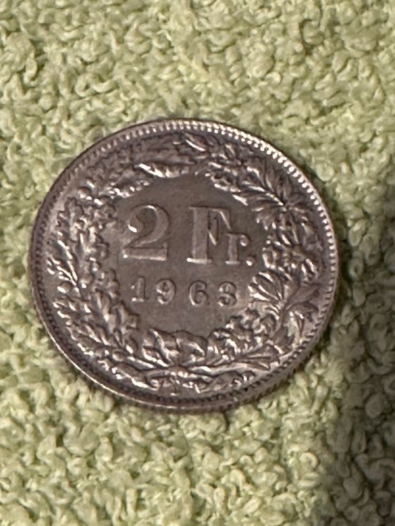 Schweizer Münze Fr. 2.- 1963 | Kaufen auf Ricardo