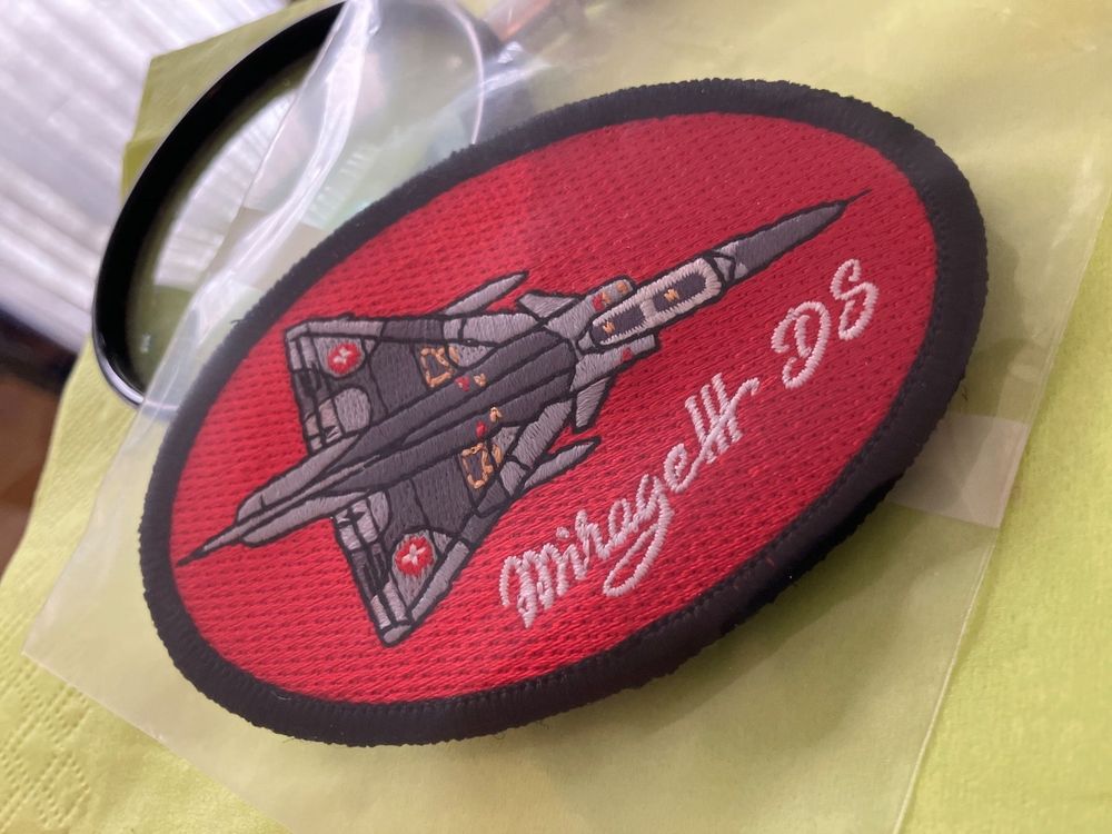 Patch oval Mirage IIIDS mit Klett 4x6cm | Kaufen auf Ricardo