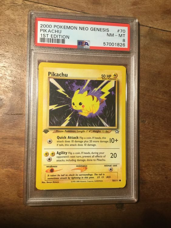 Pikachu 1st edition, Neo Genesis (2000), PSA 8 (Gebraucht) in Peseux ...