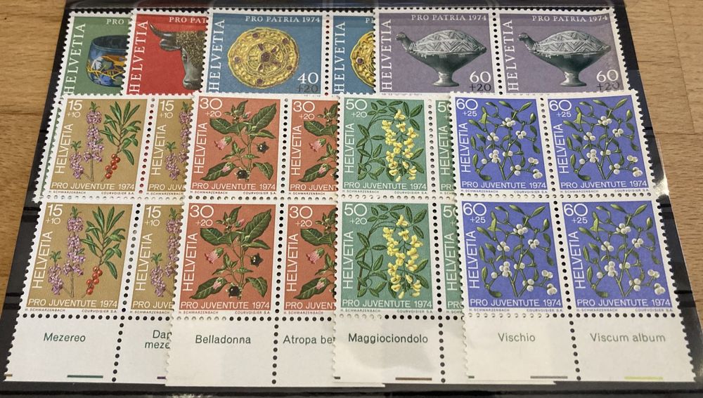 1974, PP und PJ Viererblöcke (**) Sammlung oder Frankatur !! (Neu (gemäss Beschreibung)) in ...