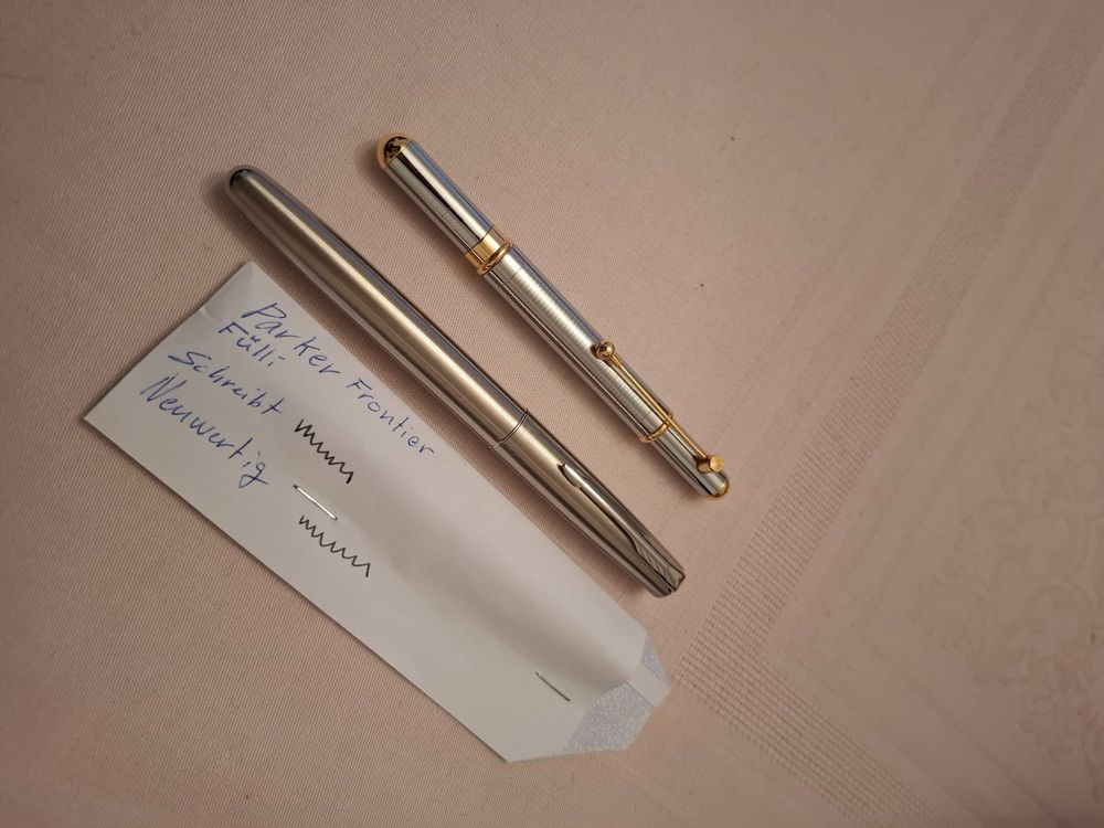 Rarität, 2 Füllfederhalter, Parker Frontier und 1x No Name (Neu (gemäss ...