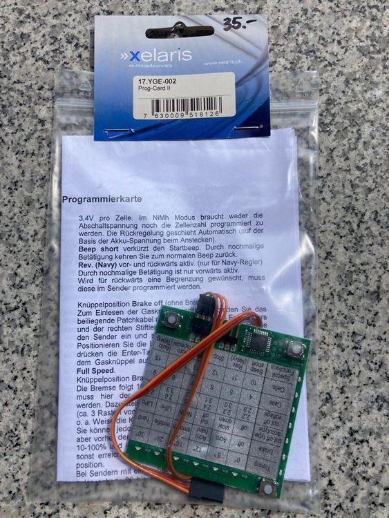 YGE Programmierkarte | Kaufen auf Ricardo