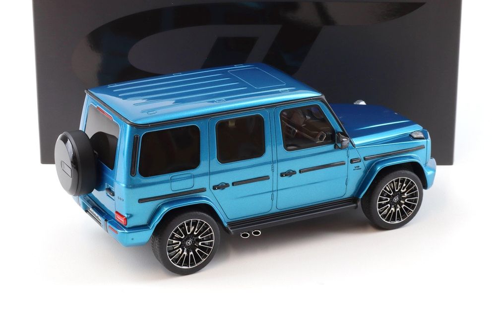 Mercedes G63 AMG G-Class Hyper blue metallic 2024 1/18 NEU (Neu und ...