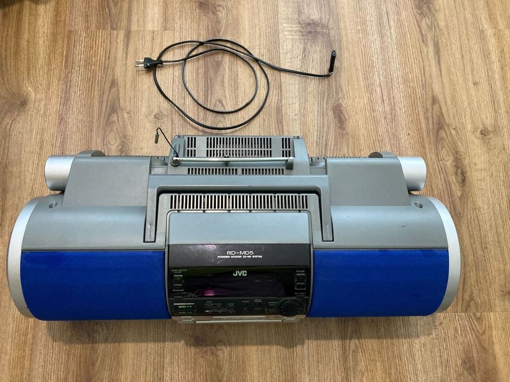 JVC RD-MD5 CD mini disc player boombox/stéréo portable (Defekt) in ...