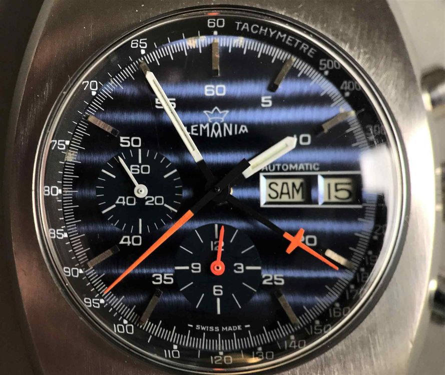 LEMANIA VINTAGE CAL. 5012 CHRONOGRAPH, REF. 11003 BLUE WAVE (Gebraucht ...