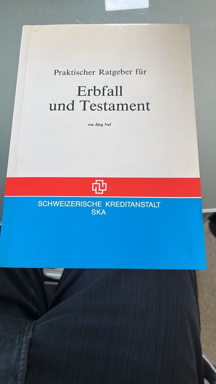 SKA Credit Suisse Erbfall und Testament | Kaufen auf Ricardo