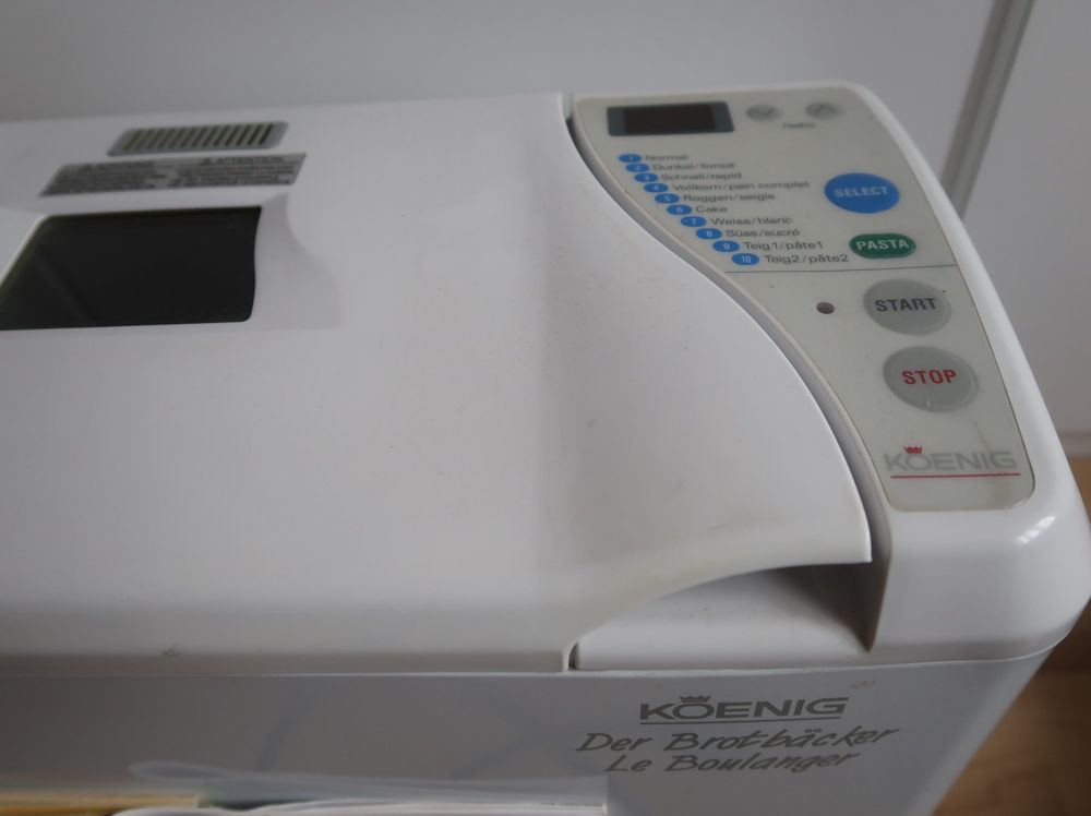 Brotbackautomat - Brotbackmaschine KÖNIG (Gebraucht) in Pfeffingen für ...