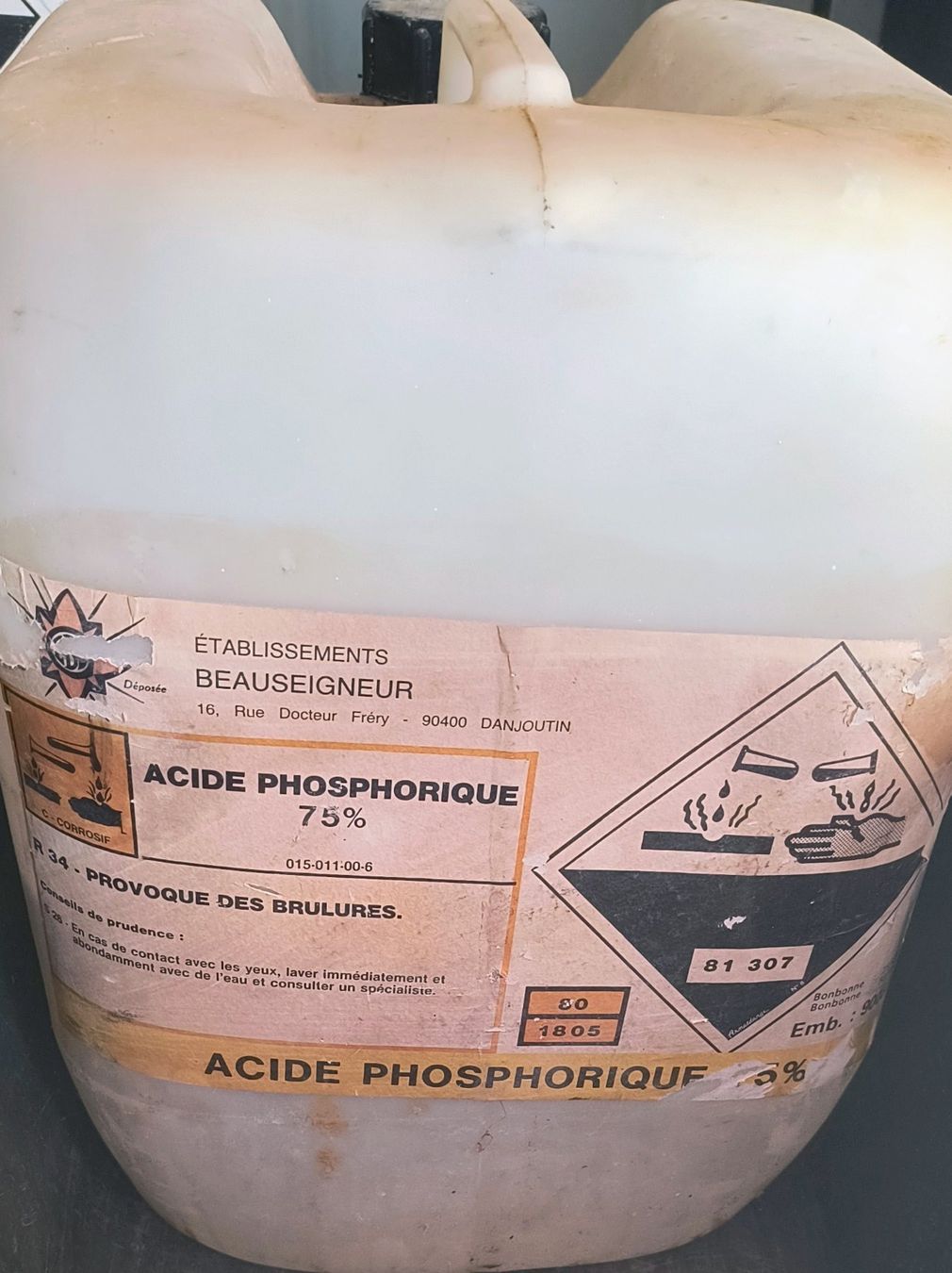 5 Liter Phosphorsäure 7% (Neu (gemäss Beschreibung)) in Laufen für CHF ...