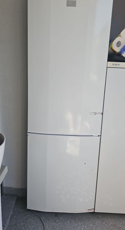 Réfrigérateur combiné AEG, blanc, état d'occasion, bon état (Gebraucht ...