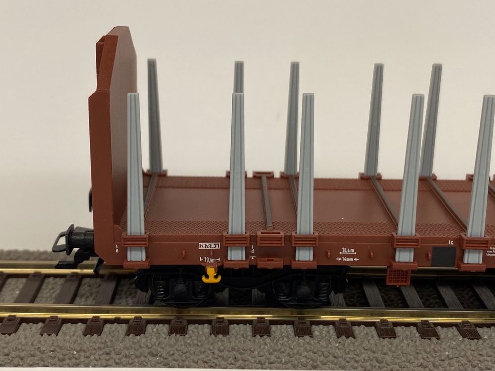 TRIX 24345 (H0 GS) DB Holztransportwagen Bauart Roos 639 (Gebraucht) in ...