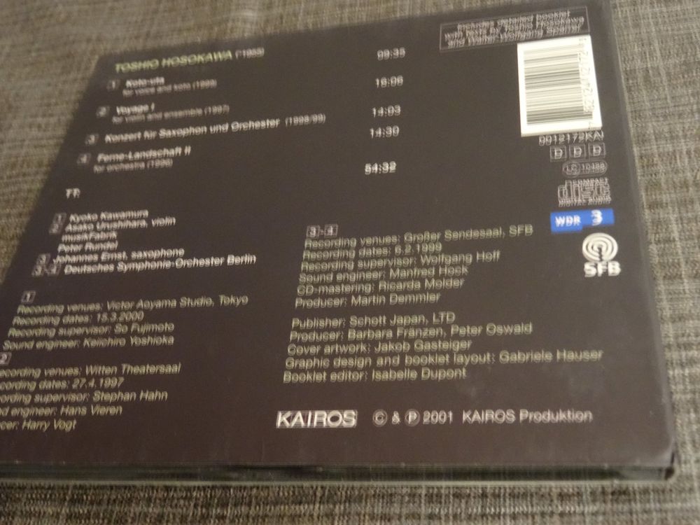 Toshio Hosokawa - Koto-uta CD (Gebraucht) in Olten für CHF 3 – mit Lieferung auf Ricardo kaufen