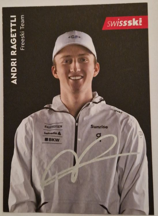 Andri Ragettli original signierte Autogrammkarten (Gebraucht) in ...