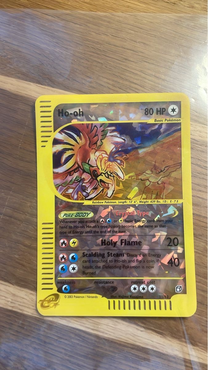 Ho-Oh Crystal Type - Pokémon Card - Skyridge Holo (Neu (gemäss ...