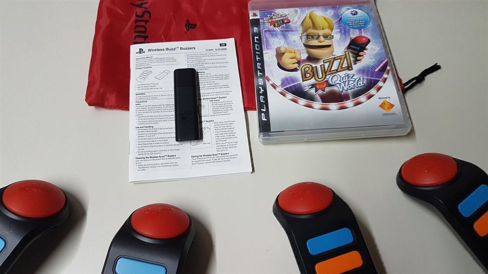 Spiel Buzz Quiz World + 4 Wireless Buzzer für PS3 (Gebraucht) in Schüpfheim für CHF 54.8 – mit ...