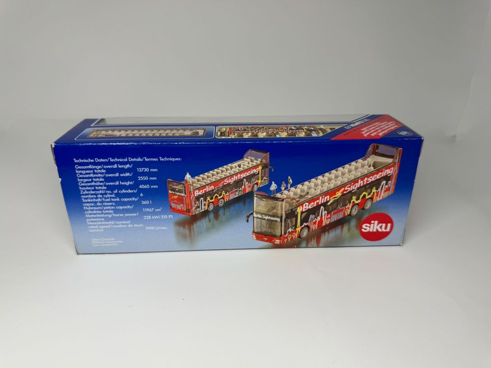 Siku Doppelstock Sightseeing Bus Berlin 1:87 (Neu und originalverpackt ...