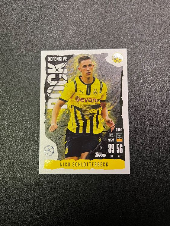 Topps Match Attax 2024/25 Nico Schlotterbeck 94 (Neu (gemäss ...