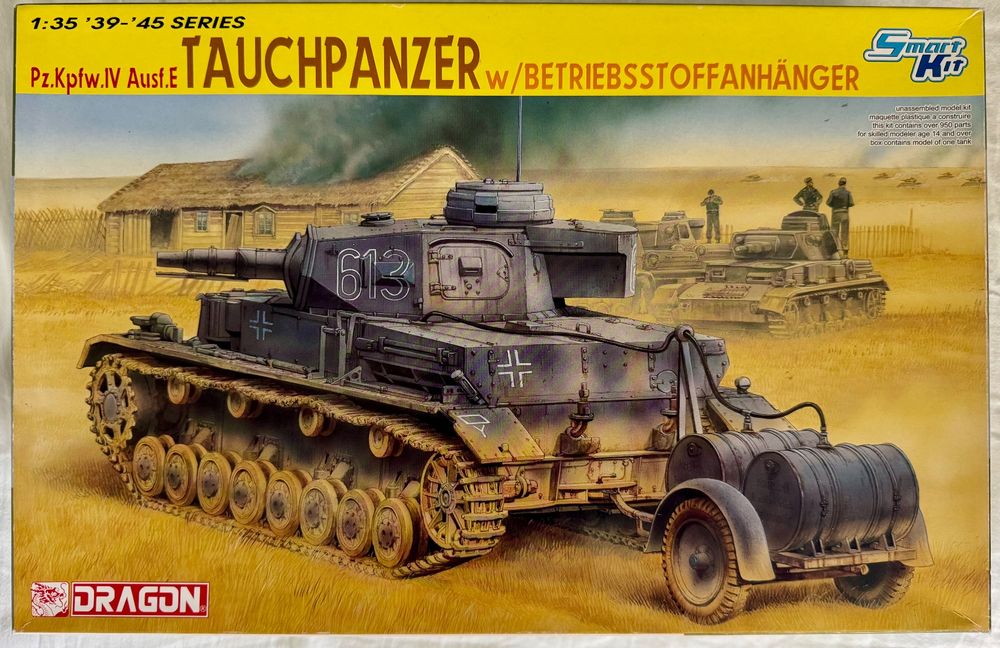Dragon Panzer IV Ausf.E Tauchpanzer w/2-Fuel-drum trailer (Gebraucht ...