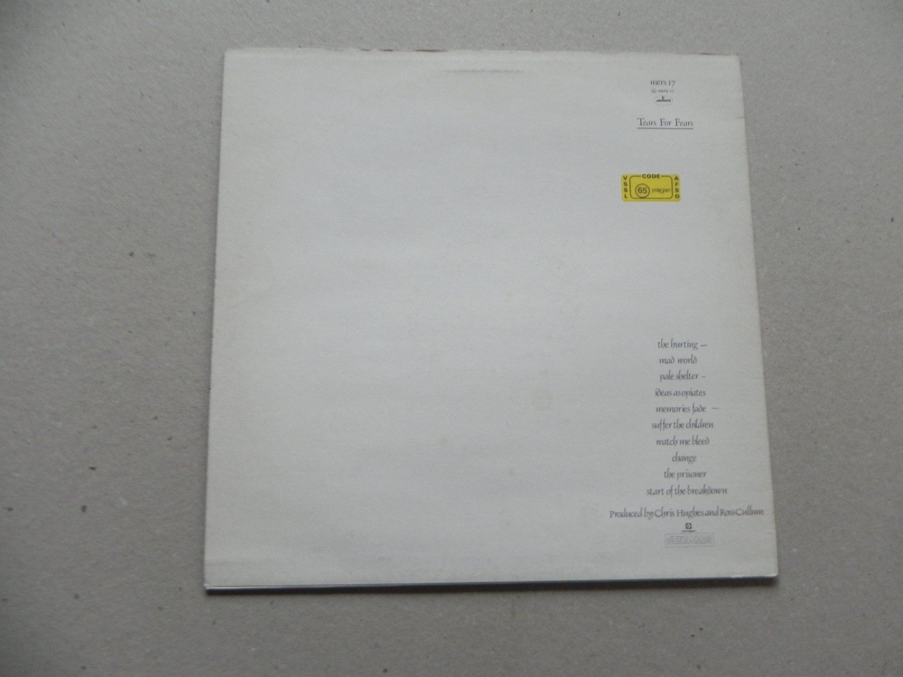 LP brit. Synt Pop New Wave Tears for Fears 1983 The Hurting (Gebraucht ...
