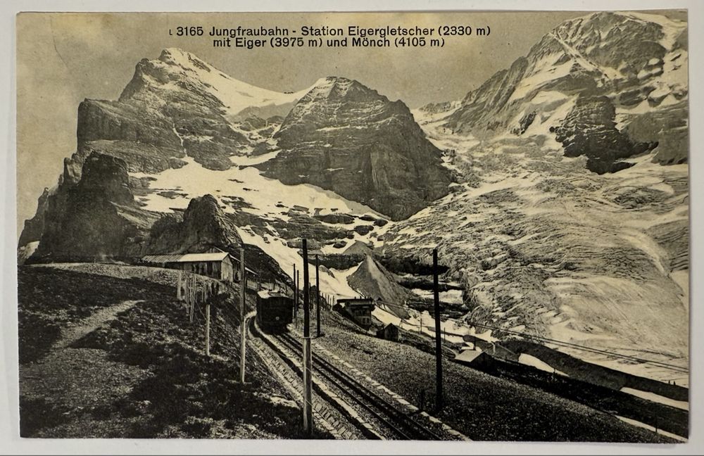 Alte Ansichtskarte Jungfraubahn Station Eigergletscher! (Gebraucht) in Baar für CHF 14 – mit ...