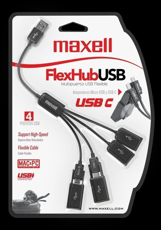 Flex Hub USB Maxell USB C / MicroUSB Adapter | Kaufen auf Ricardo