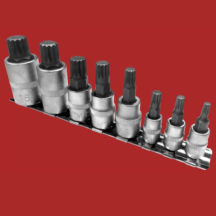 8-tlg.Innenvielzahn-Nüsse Vielzahn-Bi... (Neu und originalverpackt) in ...