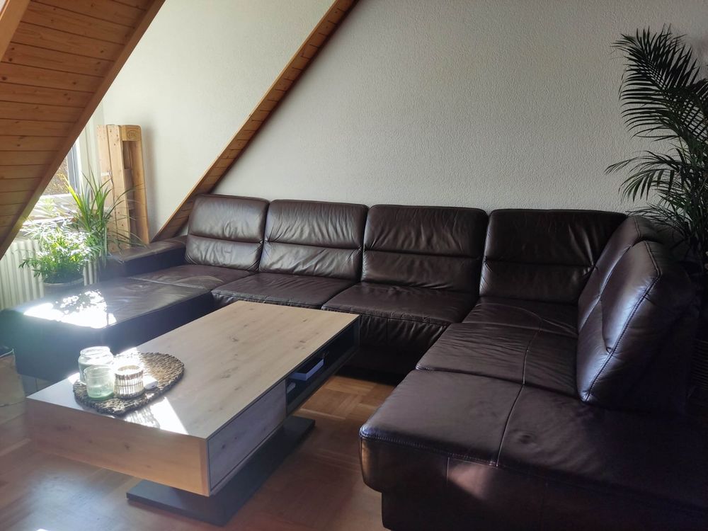 Echtleder Couch / Sofa / Wohnlandschaft wie neu (Gebraucht) in Bern für CHF 500 – mit Lieferung ...