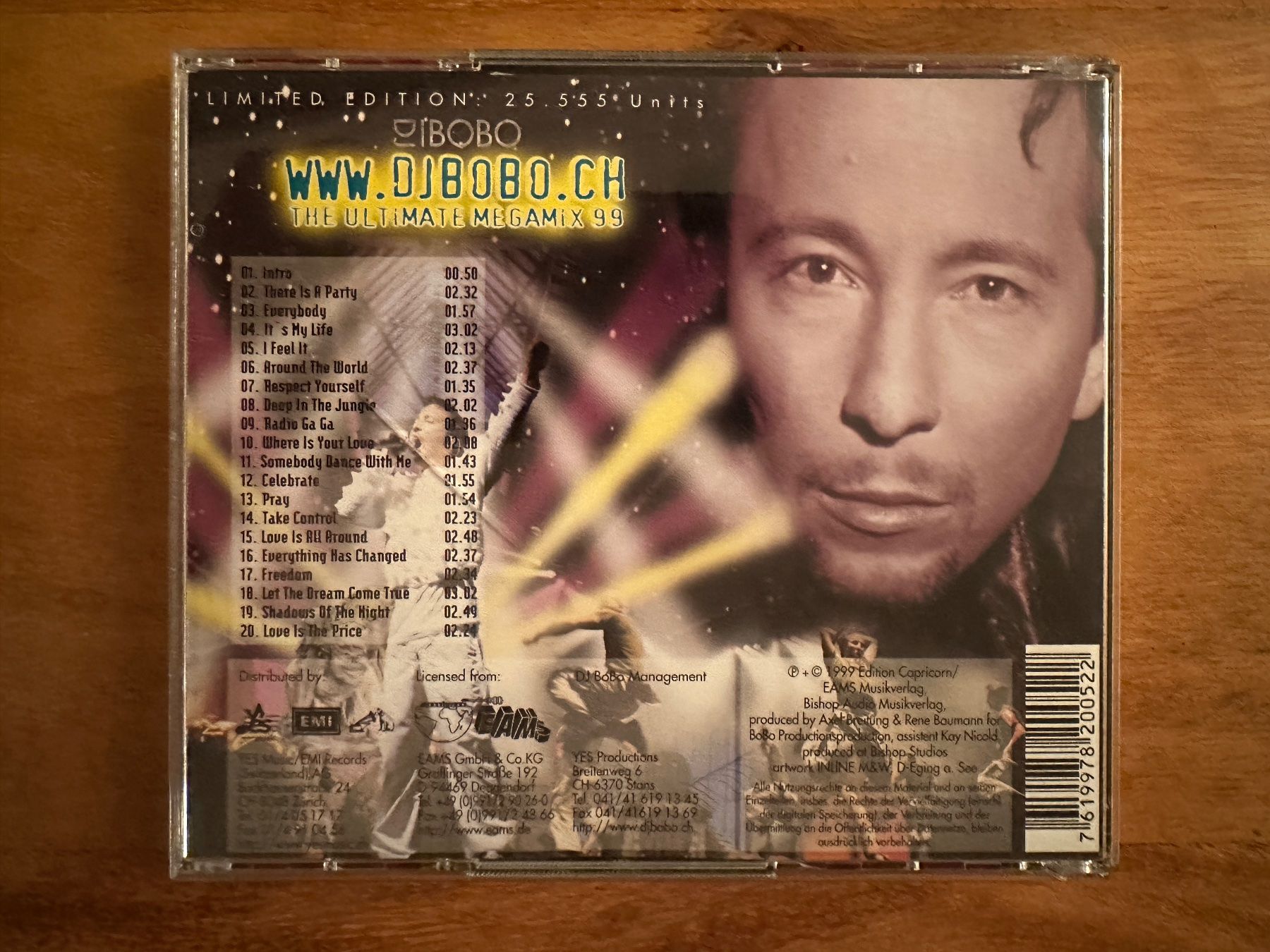 DJ BoBo ‎– www.djbobo.ch (The Ultimate Megamix 99) (Gebraucht) in ...