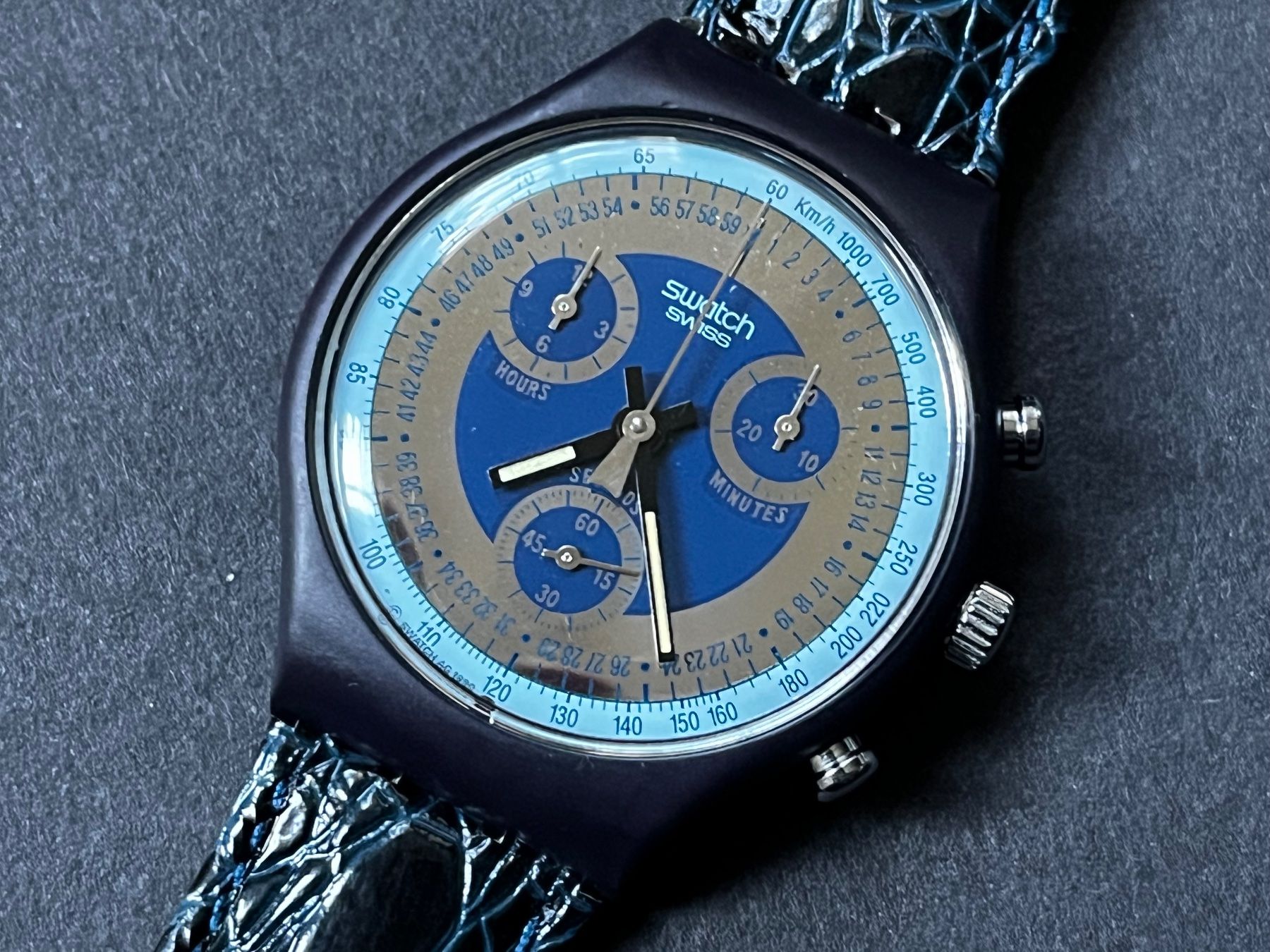 Swatch Chrono Silver Star SCN102 1991 fabrikneu OVP (Neu und ...