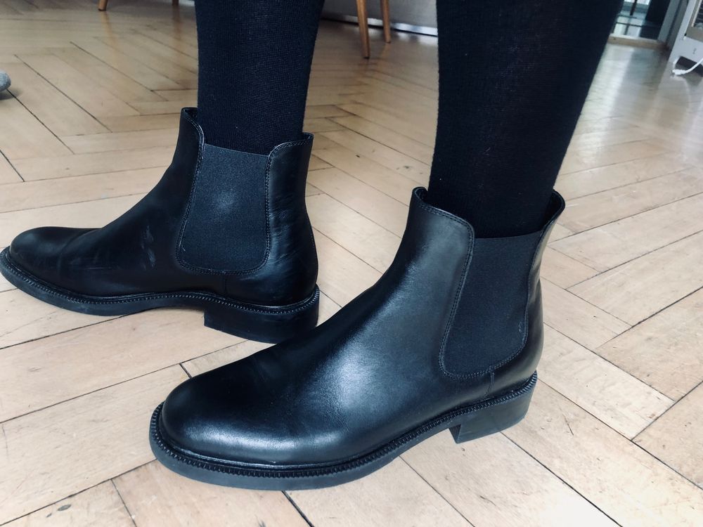 Minelli Chelsea-Boots Eliela aus Leder Gr. 38 Damen (Gebraucht) in ...