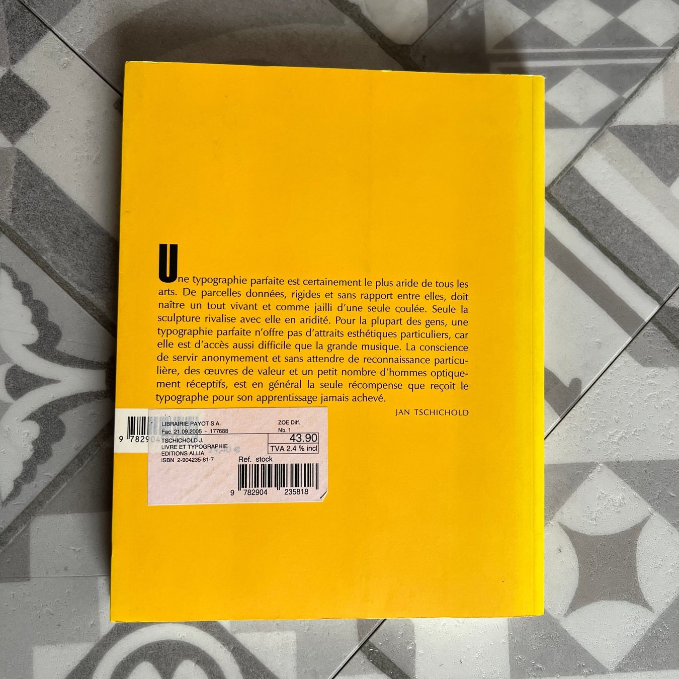 Typographie de Jan Tschichold - graphic design (D'occasion) à Arzier ...