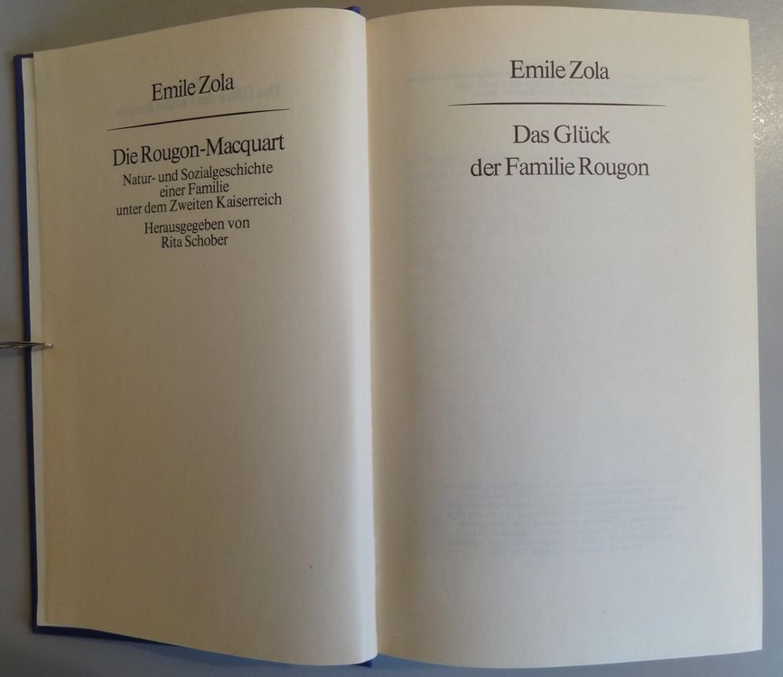 Emile Zola: Das Glück der Familie Rougon | Kaufen auf Ricardo