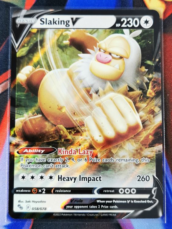 Pokemon Slaking V 058/078 Pokemon GO EN (Neu (gemäss Beschreibung)) in ...
