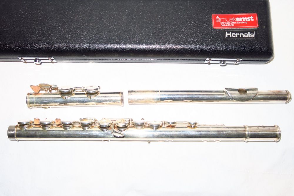 Querflöte HERNALS MODEL S 210 - Silber - Made in JAPAN (925) (Gebraucht ...