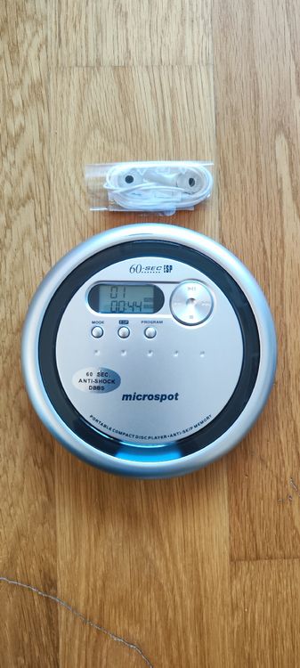 Tragbarer Microspot CD-Player mit Kopfhörer | Kaufen auf Ricardo