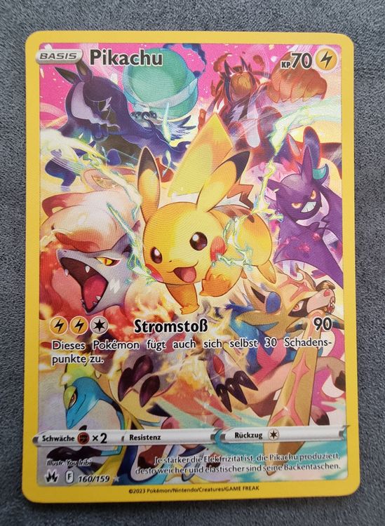 Pokémon Pikachu 160/159 Full Art NM DE (Neu (gemäss Beschreibung)) in ...