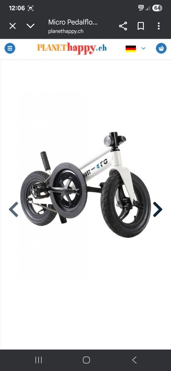 Micro Pedalflow White , Scooter, Roller (neu 230 franken) (Gebraucht ...