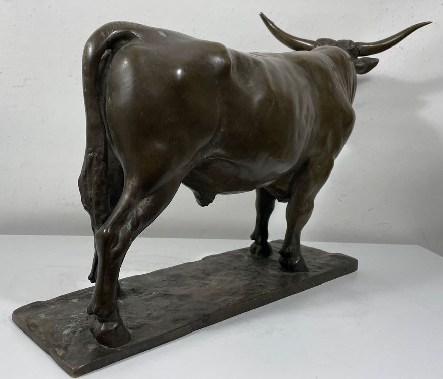 Antike Schweizer Schule grosser Stier aus Bronze um 1900 (Gebraucht) in Root für CHF 725 – mit ...