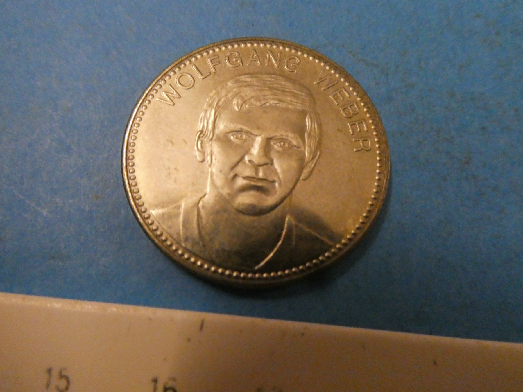 Shell-Medaille 30 mm, Fussball WM Mexiko70, Wolfgang Weber (Gebraucht ...