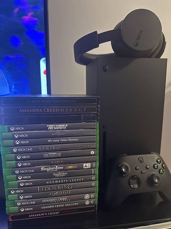 Xbox Series X Komplett-Set mit 17 Top-Spielen & Headset (Gebraucht) in ...