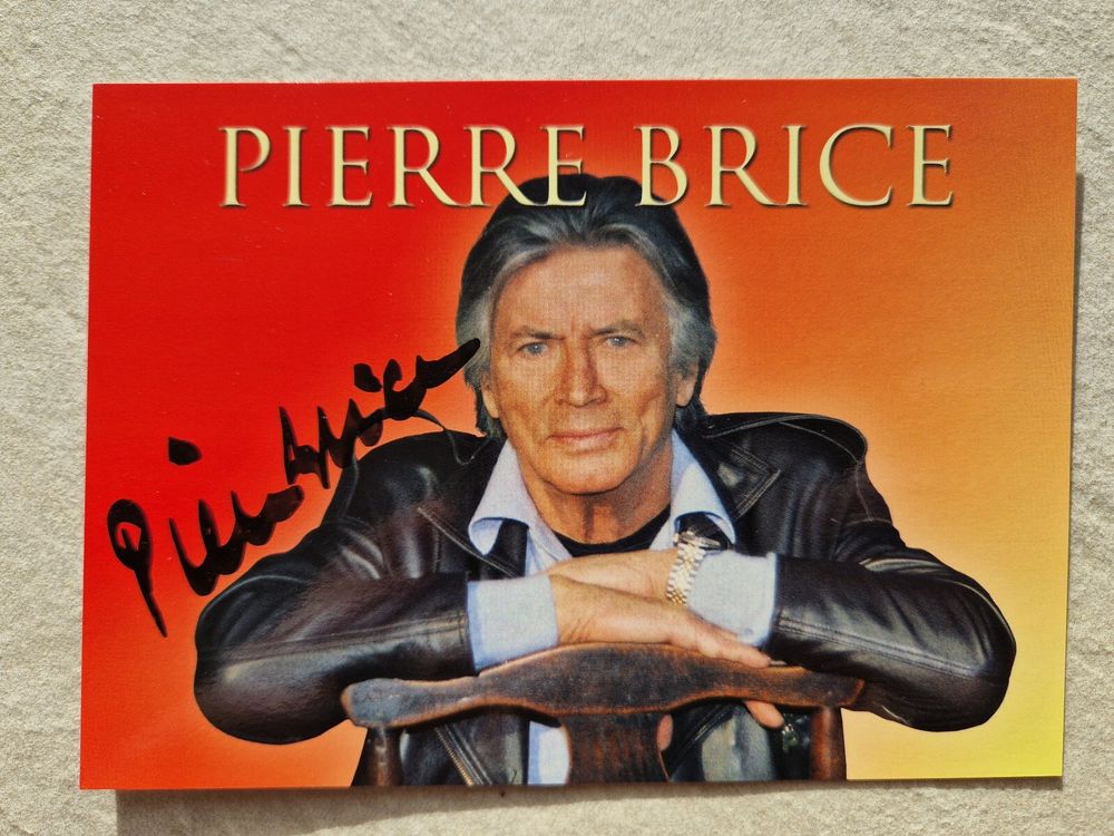 Pierre Brice † - Druckautogramm auf Karte (Gebraucht) in ...