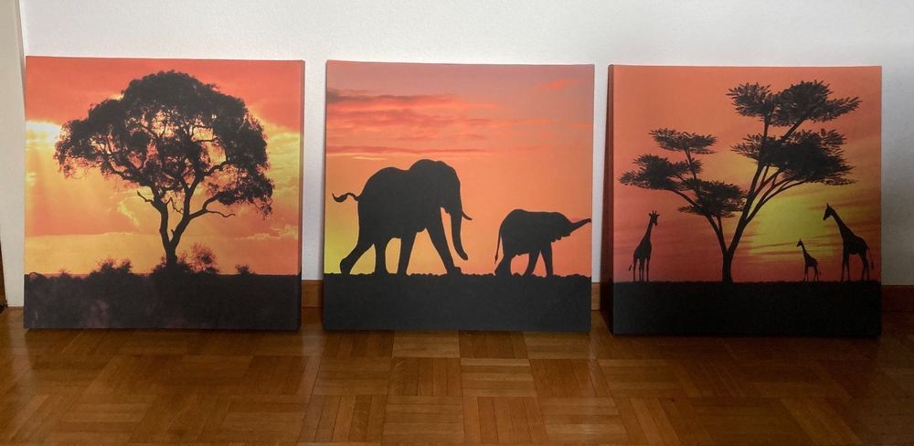 3-teiliges Bilderset „Afrika“ | Kaufen auf Ricardo