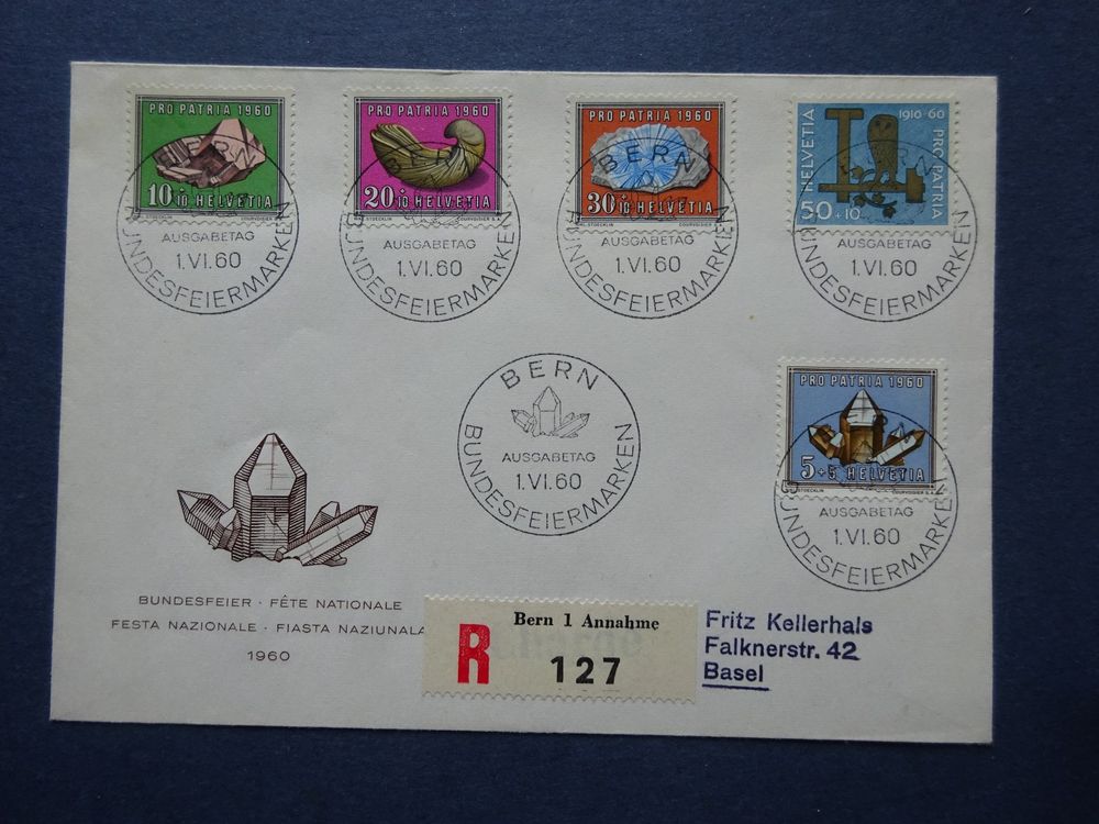 1960 Pro Patria FDC von Kellerhals (Gebraucht) in Appenzell-Steinegg für CHF 85 – mit Lieferung ...